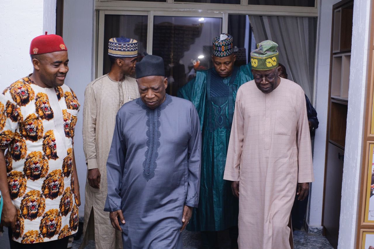 JUST IN: Tinubu meets with consensus APC chairman, Adamu Abdullahi [PICS]