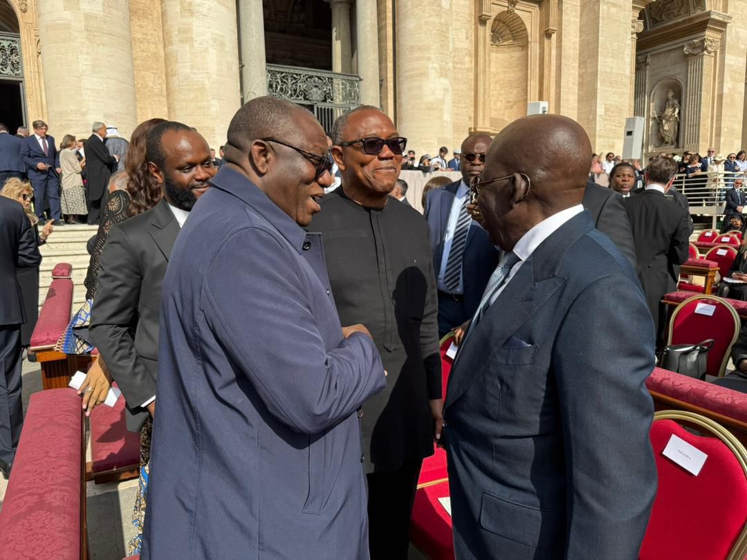JUST IN: “I’m the Head of the Nigerian Delegation” – Tinubu Tells Peter Obi in Rome