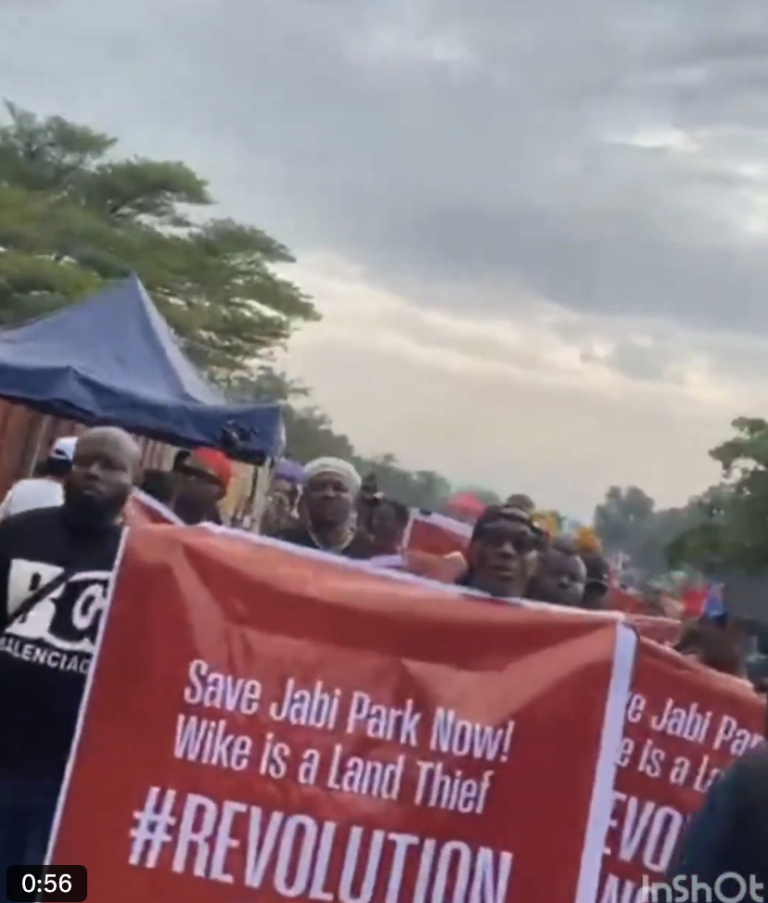 BREAKING: Sowore leads Massive Protest against Wike over plot to 'Grab ...